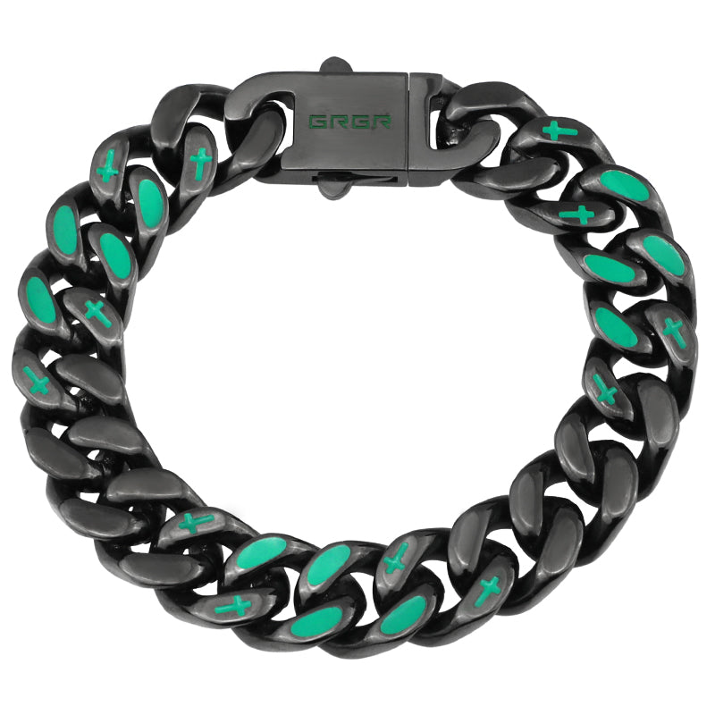 VortexLink– Dual-Sided Titanium Steel Cuban Bracelet – Edctitan