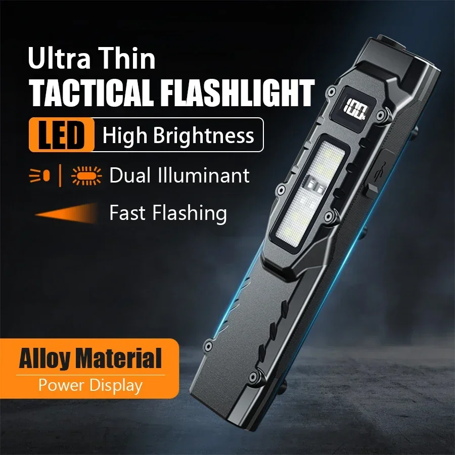 NightGuard Tactical Edge: – 1300 Lumen Rechargeable Flat Flashlight ...