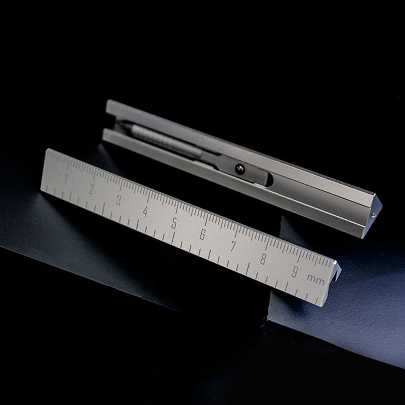 Triceratops Titanium 2-in-1 Ruler Pen - Triangular Multi-Functional To ...
