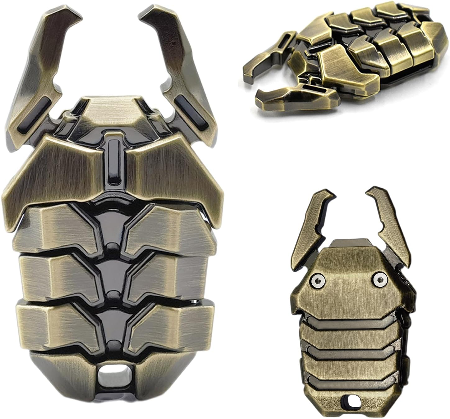 EDC Mecha Beetle – Cyber Warrior's Alloy Snap Coin, Kinetic Fidget Toy ...