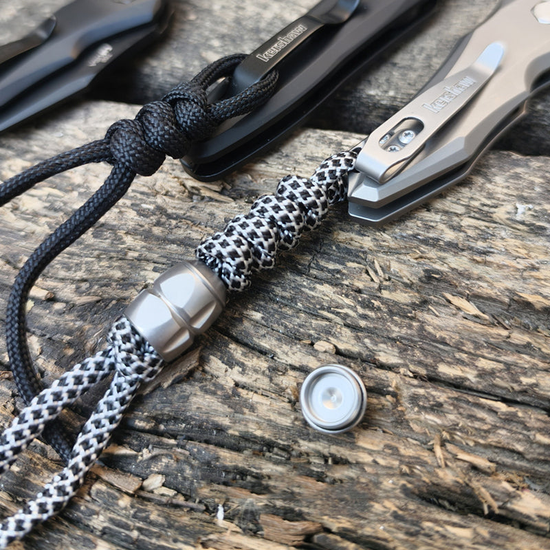 ADD ONS : Mini Sphere Titanium Knife Pendant (Free paracord) – Edctitan