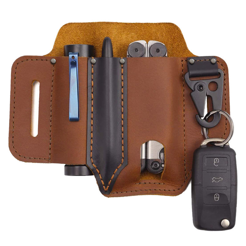 ADD ONS: Leather Belt Loop Waist Multitool Sheath EDC Pocket Organizer ...